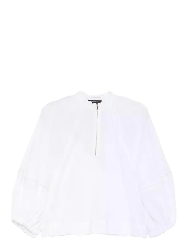 Fabiana Filippi Balloon-sleeve Zip Blouse - White