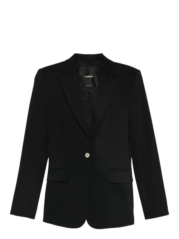 Pinko Single-breasted Blazer - Black