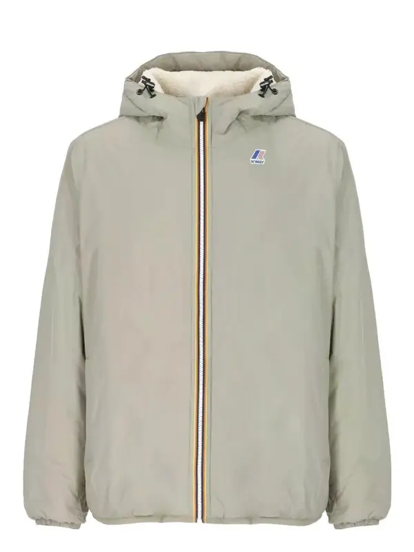 K-WAY Hooded Zip Jacket - Neutrals