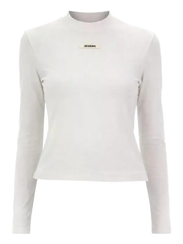 Jacquemus Long-sleeve Mock-neck Top - White