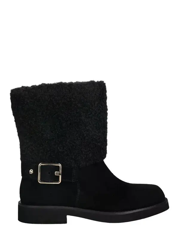 BOSS Buckle-detail Ankle Boots - Black