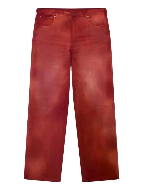 424 Academy Patchwork Trousers - Red