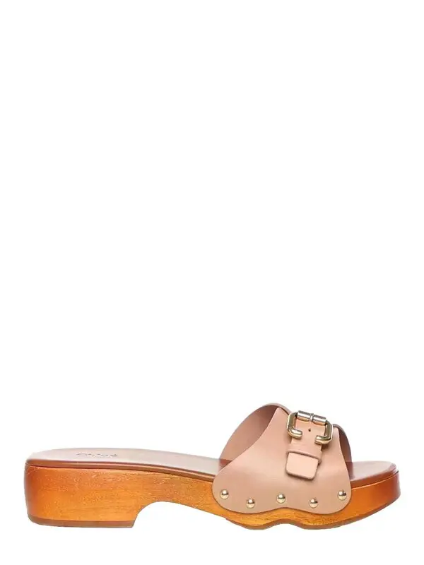 Chloé Jeannette Clog Sandals - Neutrals