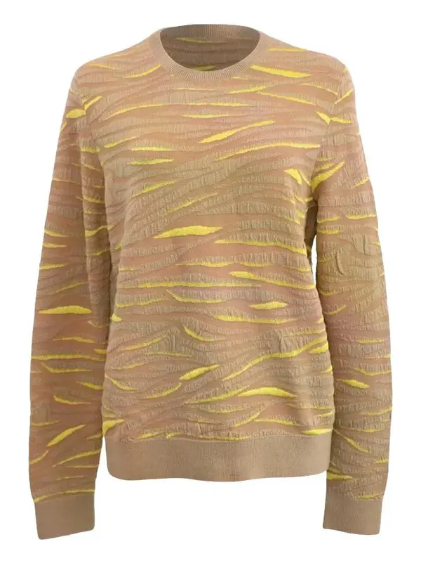 Stella McCartney Animal-pattern Crew-neck Sweater - Neutrals