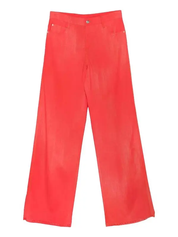 Ermanno Scervino Belt-loop Trousers - Red