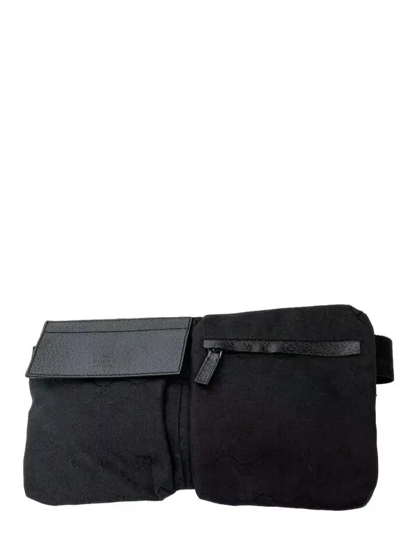 Gucci Zip-pocket Buckle Belt Bag - Black