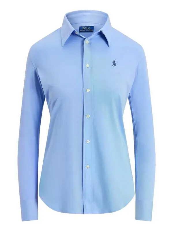 Polo Ralph Lauren Buttoned Long-sleeve Top - Blue