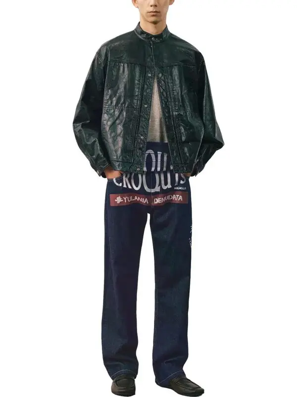 CROQUIS Logo-print Jeans - Blue