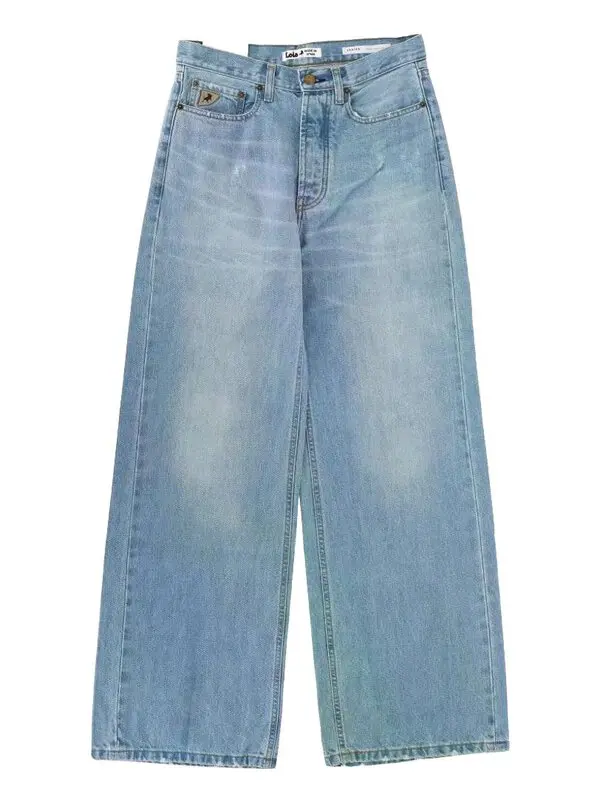 IOIS Whiskering-effect Jeans - Blue