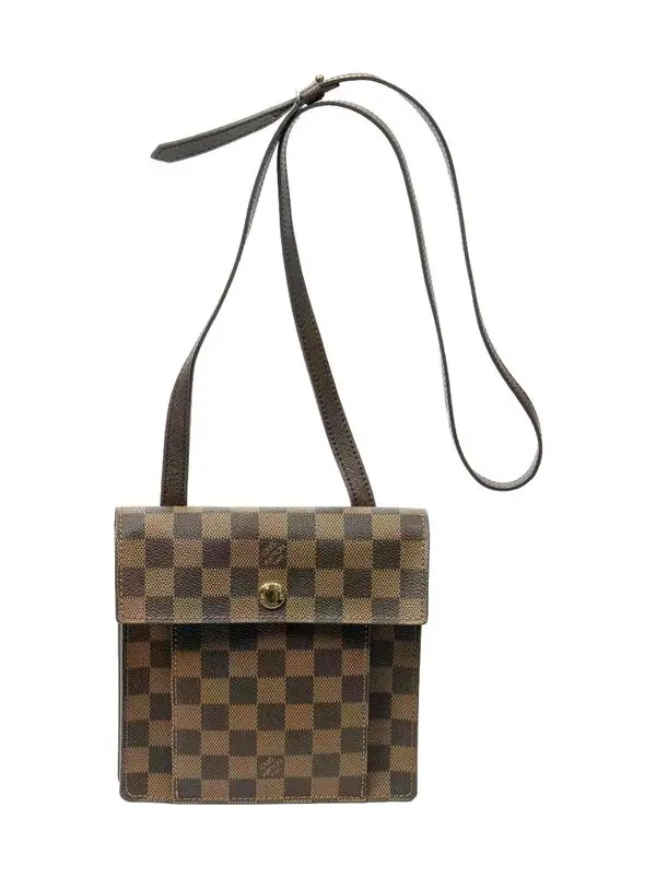 LOUIS VUITTON 2002 Pimlico Shoulder Bag Damier Ebène Canvas - Brown