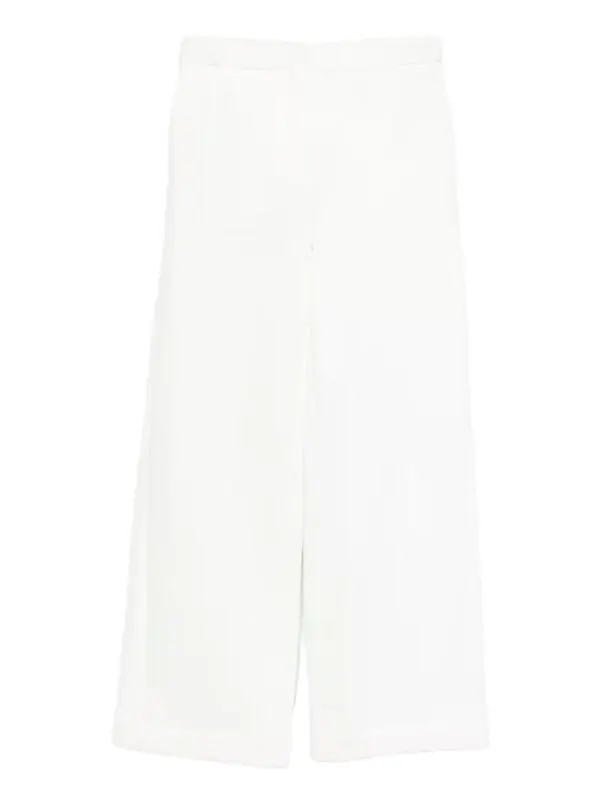 Max Mara Wide-leg Cropped Trousers - White