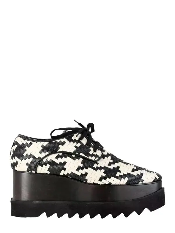 Stella McCartney Elyse Woven Platform Sneakers - White