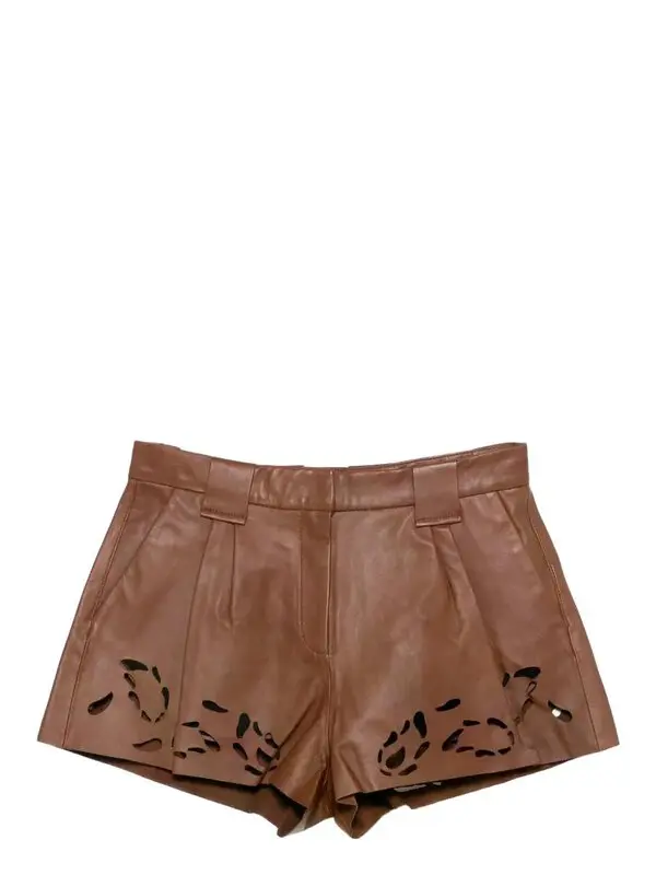 IRO PARIS Valvidia Cut-out Design Shorts - Brown
