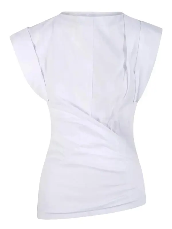 MARANT ETOILE Maison Draped Top - White