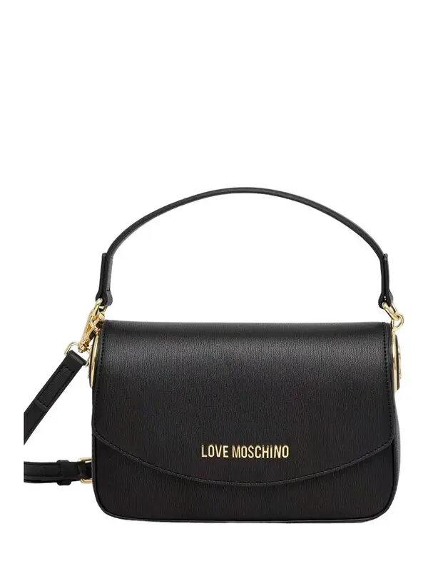 Moschino Shoulder Bag With Detachable Strap - Black