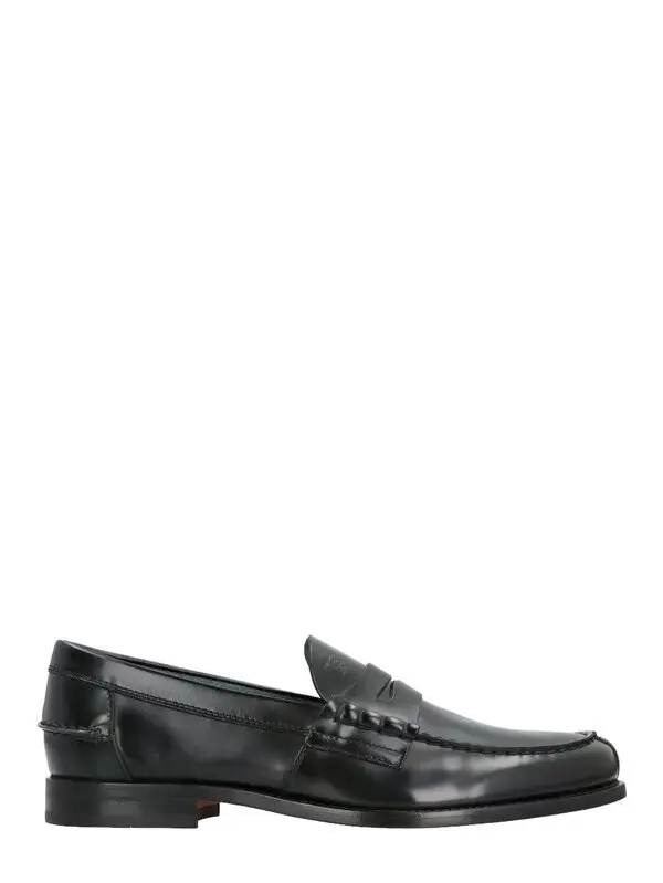 TOD'S Patent Leather Loafers - Black