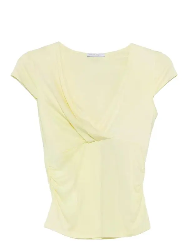 Patrizia Pepe Draped T-shirt - Yellow