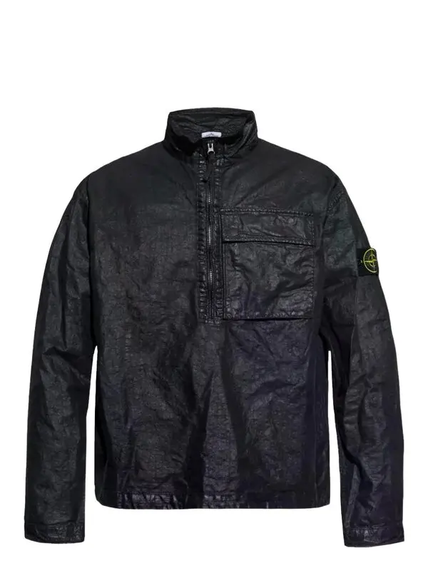 Stone Island Half-zip Pocket Jacket - Black