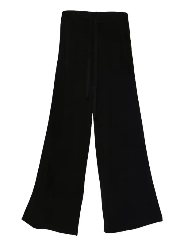 P.a.r.o.s.h Drawstring-fastening Palazzo Pants - Black