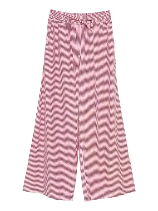 P.a.r.o.s.h Striped Wide Leg Trousers - Red