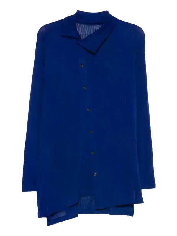 Y’s Button-up V-neck Cardigan - Blue