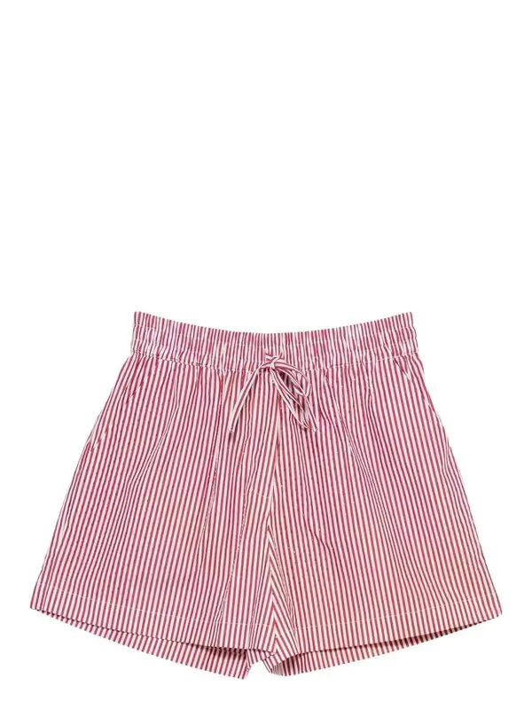 P.a.r.o.s.h Striped Pattern Shorts - Red