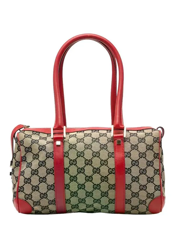 Gucci Gg Canvas Boston Bag - Brown