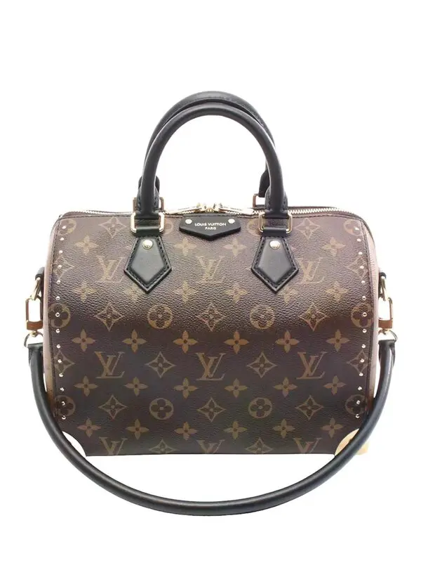 LOUIS VUITTON 2021-2026 Monogram Speedy Trunk 25 Satchel - Brown
