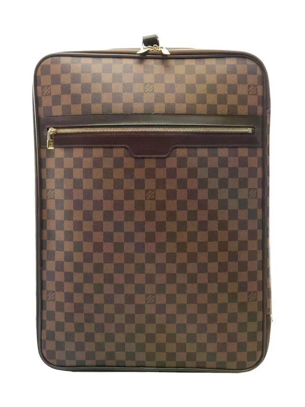 LOUIS VUITTON Damier Ebene Pegase 55 Travel Bag - Brown