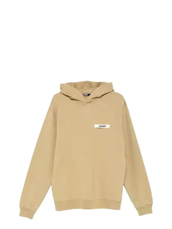 Jacquemus Logo-patch Hoodie - Brown
