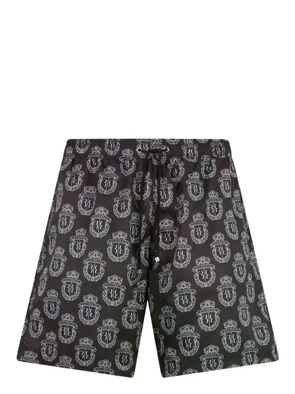 BILLIONAIRE Logo-motif Swim Shorts - Black