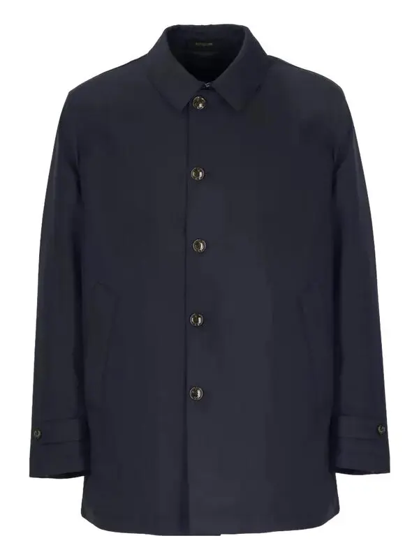 MONTECORE Buttoned Raincoat - Blue
