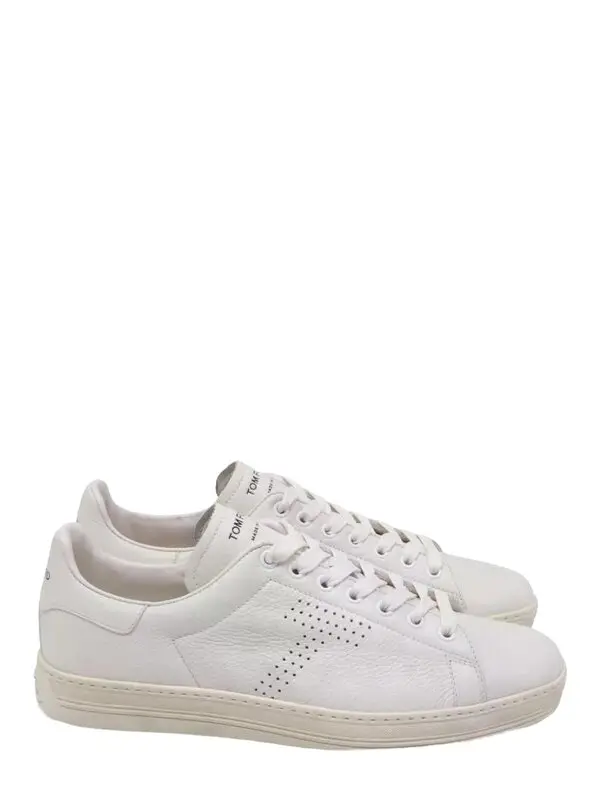 TOM FORD Perforated Leather Sneakers - White