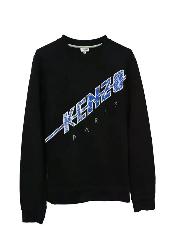 Kenzo Logo Long-sleeved Sweatshirt - Black