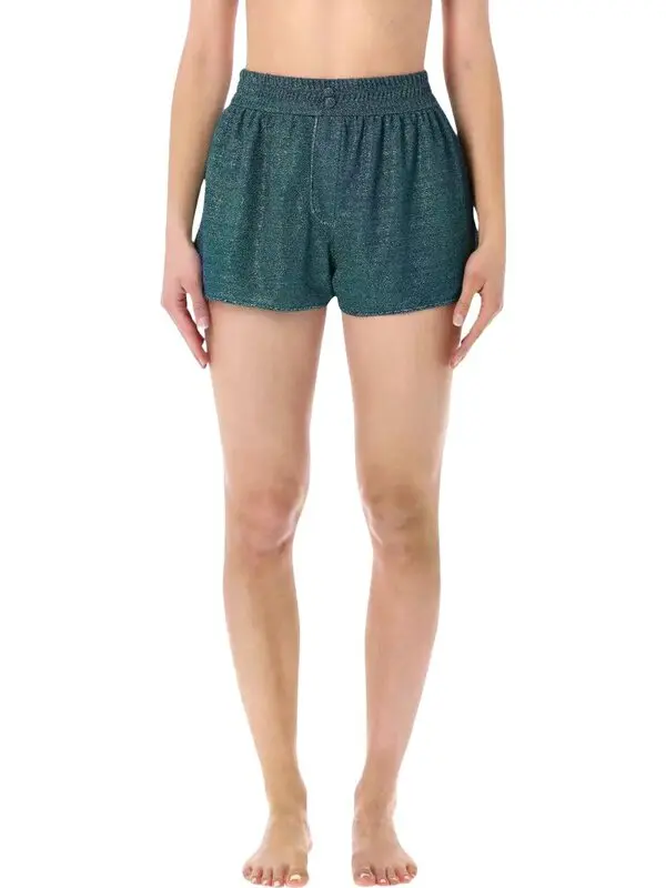Oseree Lumière Button Shorts - Blue