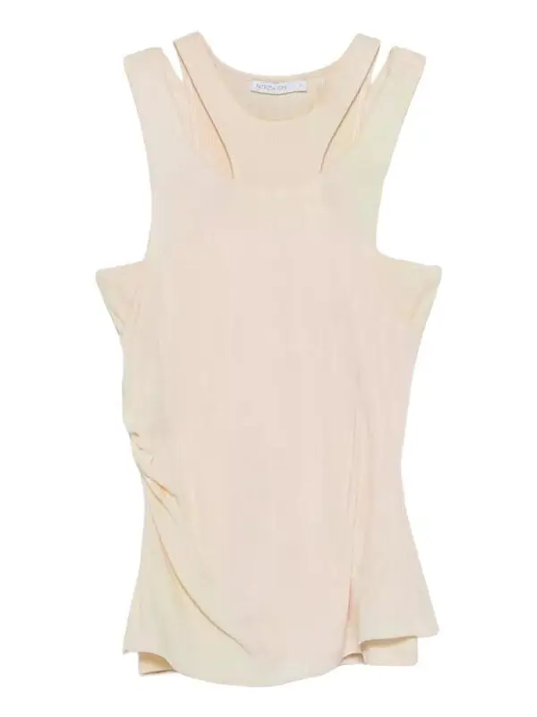 Patrizia Pepe Double-layer Tank Top - Neutrals