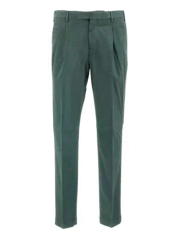 PT TORINO Pleated Trousers - Green