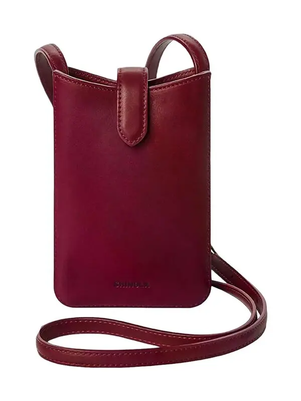Shinola Leather Crossbody Bag - Red