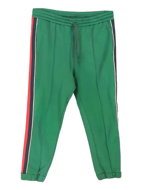 Gucci Sylvie Web Accent Track Pants - Green
