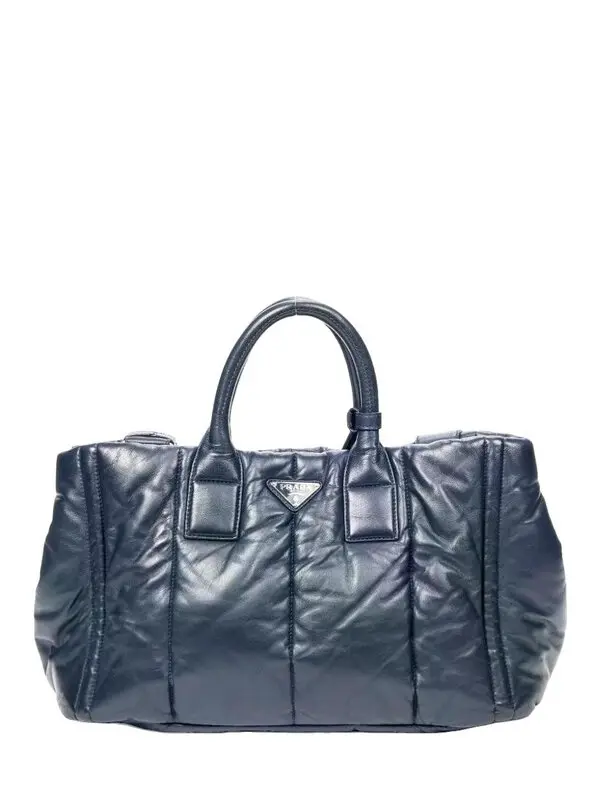 Prada Large Bomber Tote Bag - Blue