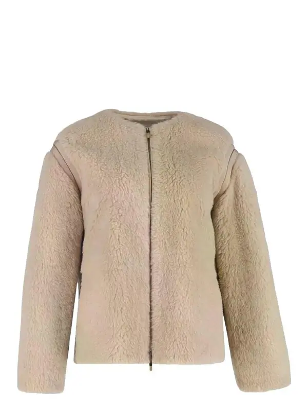 Max Mara Grosgrain-trimmed Panno Jacket - Neutrals