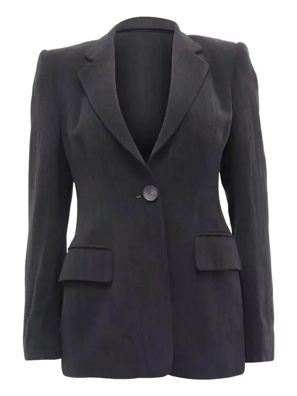Gucci Striped Single-breasted Blazer - Black