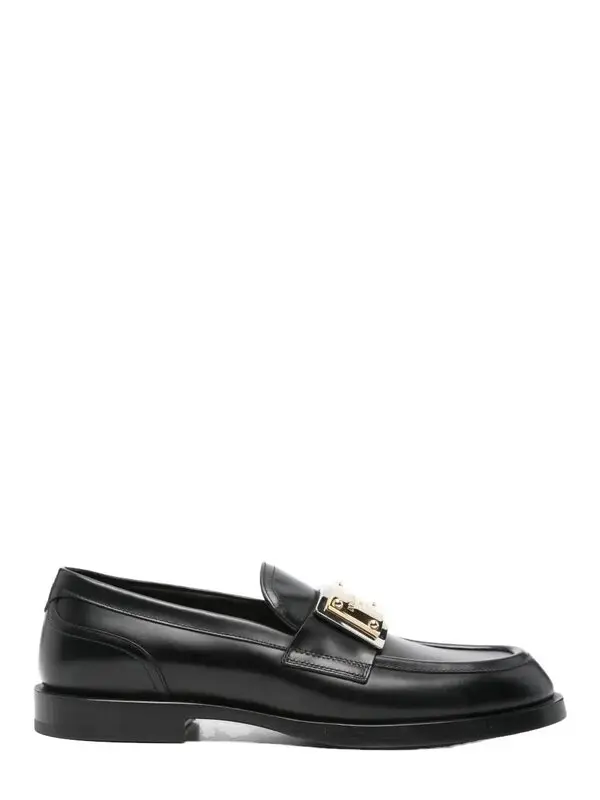 Dolce & Gabbana Bernini Leather Loafers - Black