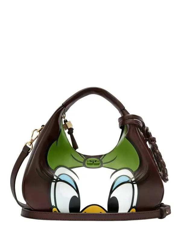 GANNI X Disney Leather Tote Bag - Brown