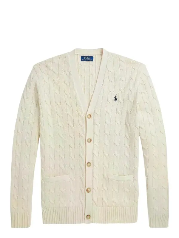 Polo Ralph Lauren Cable-knit Cardigan - Neutrals