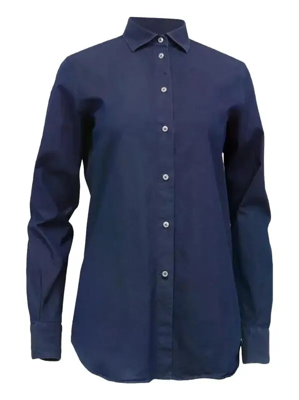 Loro Piana Button-down Denim Shirt - Blue