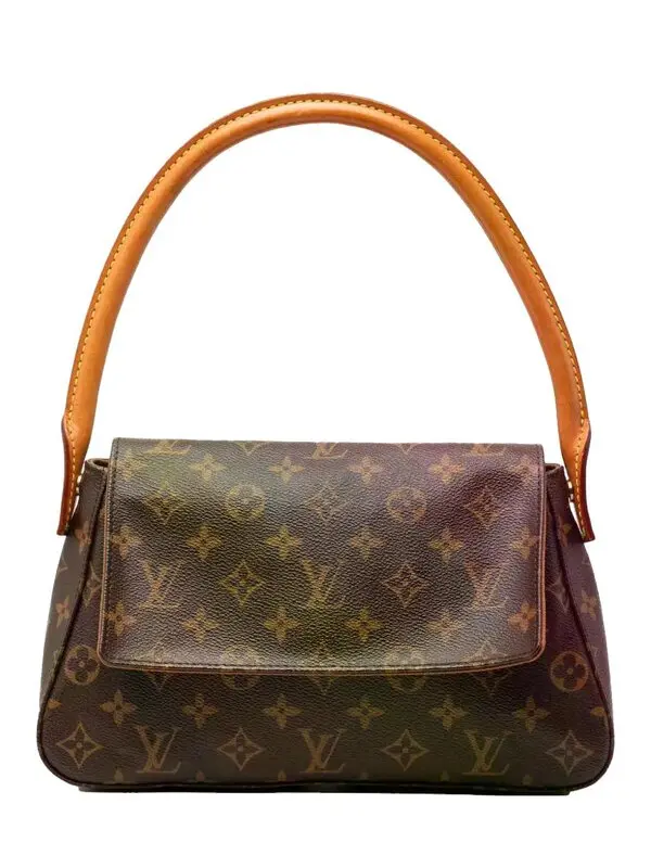 LOUIS VUITTON 2003 Monogram Mini Looping Shoulder Bag - Brown