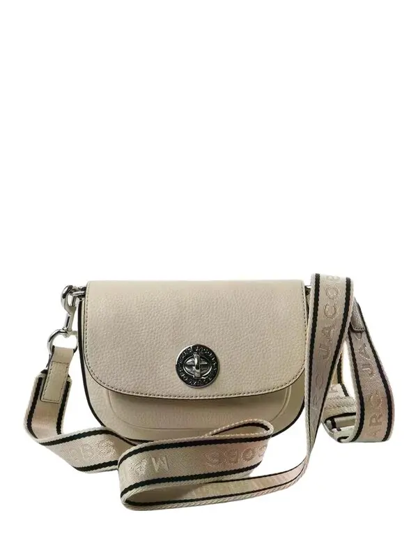 Marc Jacobs Turnlock Logo-strap Shoulder Bag - Neutrals