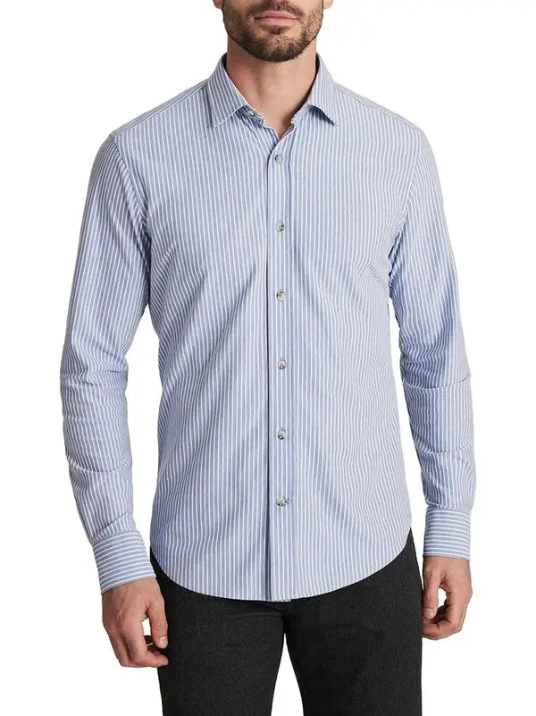 34 Heritage Stripe Button-up Shirt - Blue