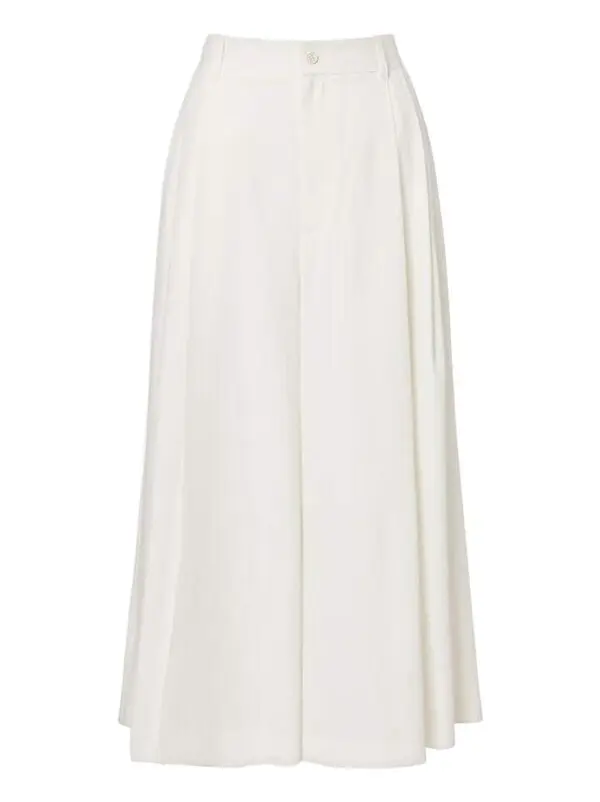 Ralph Lauren Silk Culottes - White